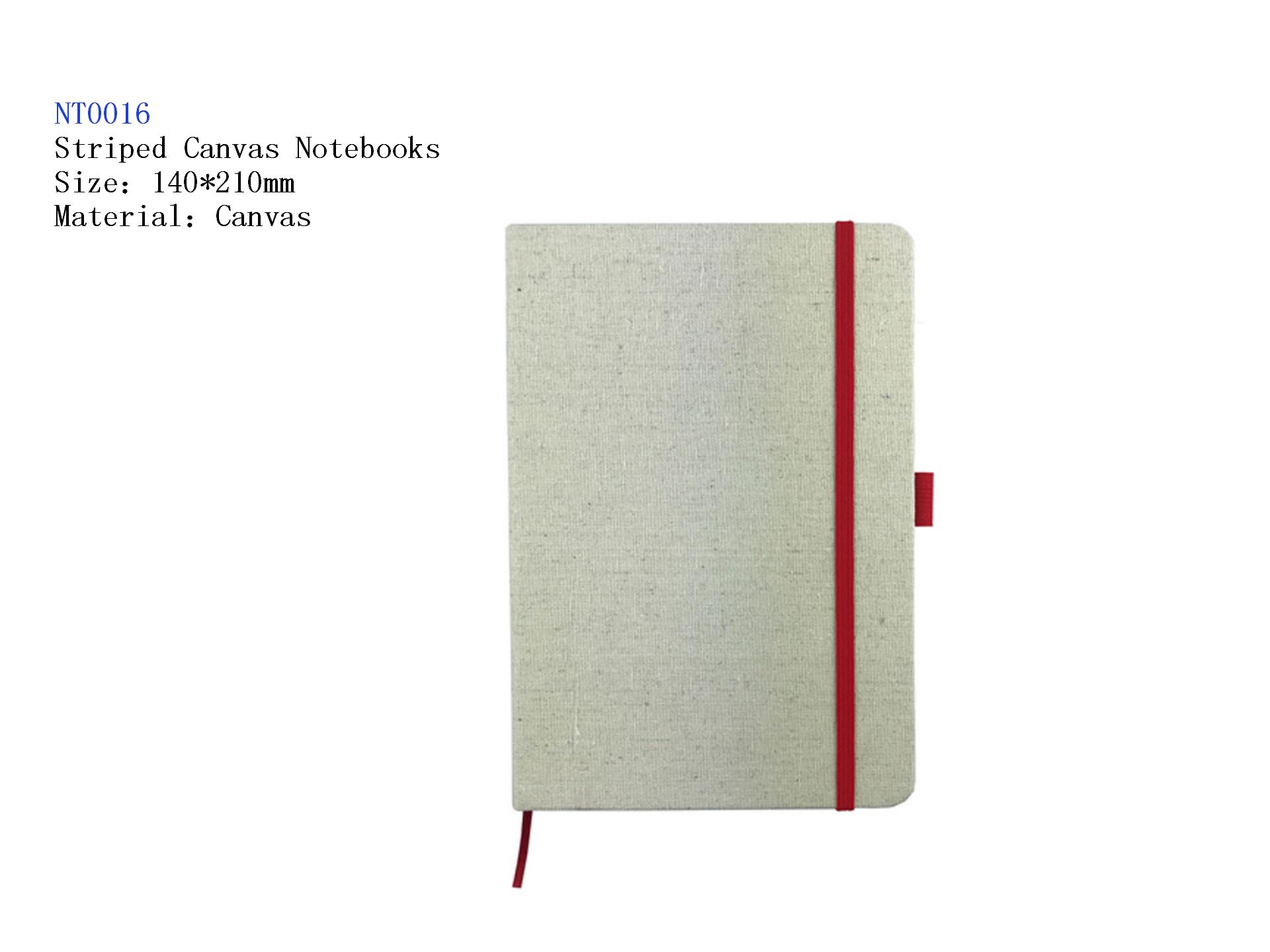 Striped Canvas Notebooks - NINGBO WINWORK IMP&EXP