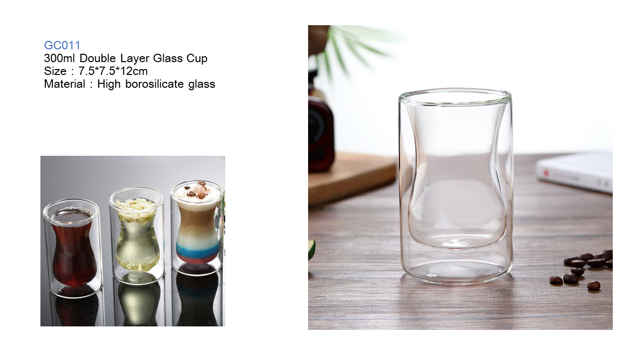 300ml Double Layer Glass Cup - NINGBO WINWORK IMP&EXP